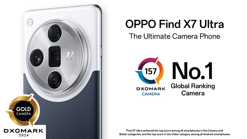 OPPO Find X7 Ultra Number One Rated Camera Phone by DXOMARK | OPPO Global