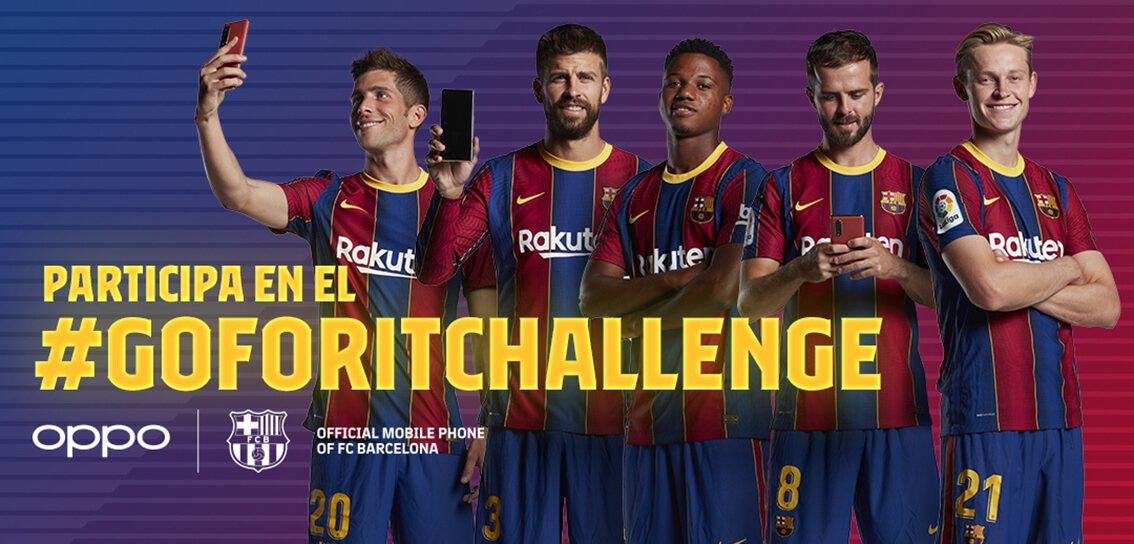 OPPO and FC Barcelona launch a TikTok challenge featuring first team ...