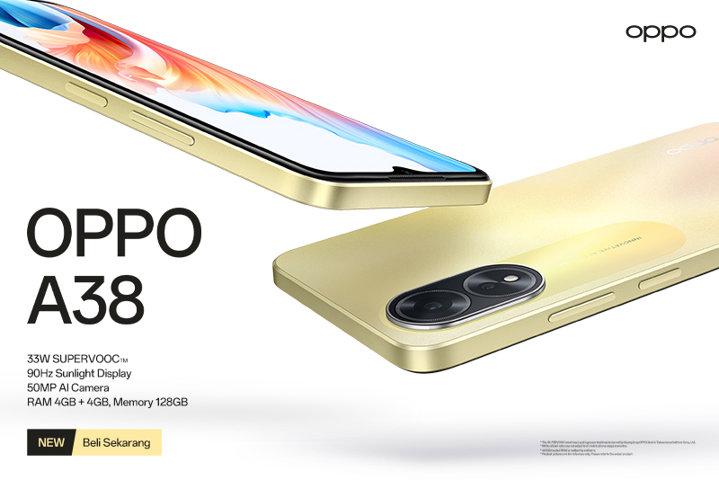 OPPO A38 Resmi Meluncur, Hadirkan Peningkatan Fitur Canggih | OPPO ...