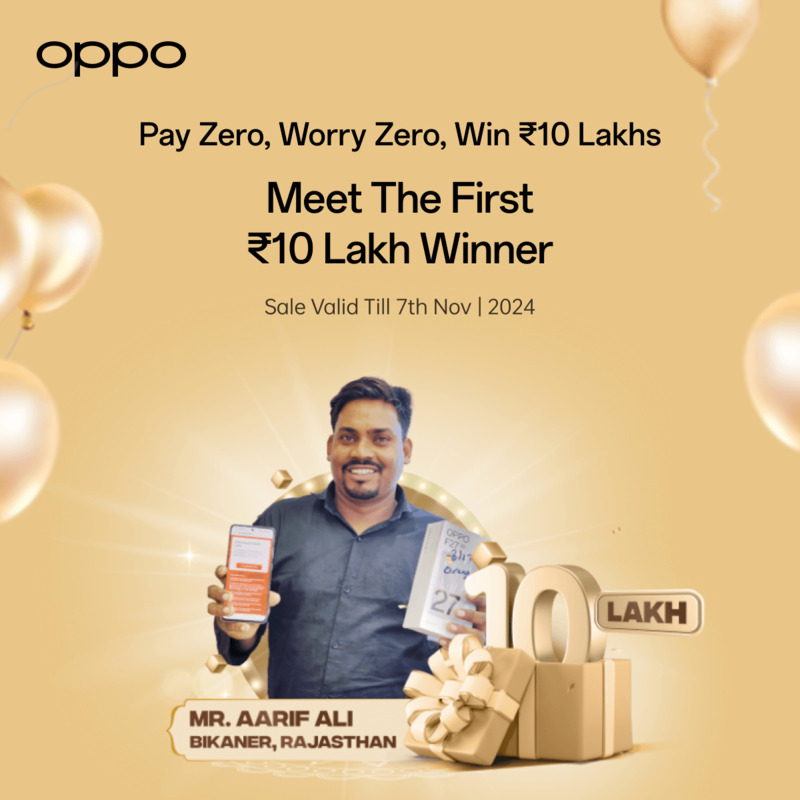OPPO India Announces ₹10 Lakh Diwali Raffle Winners | OPPO India