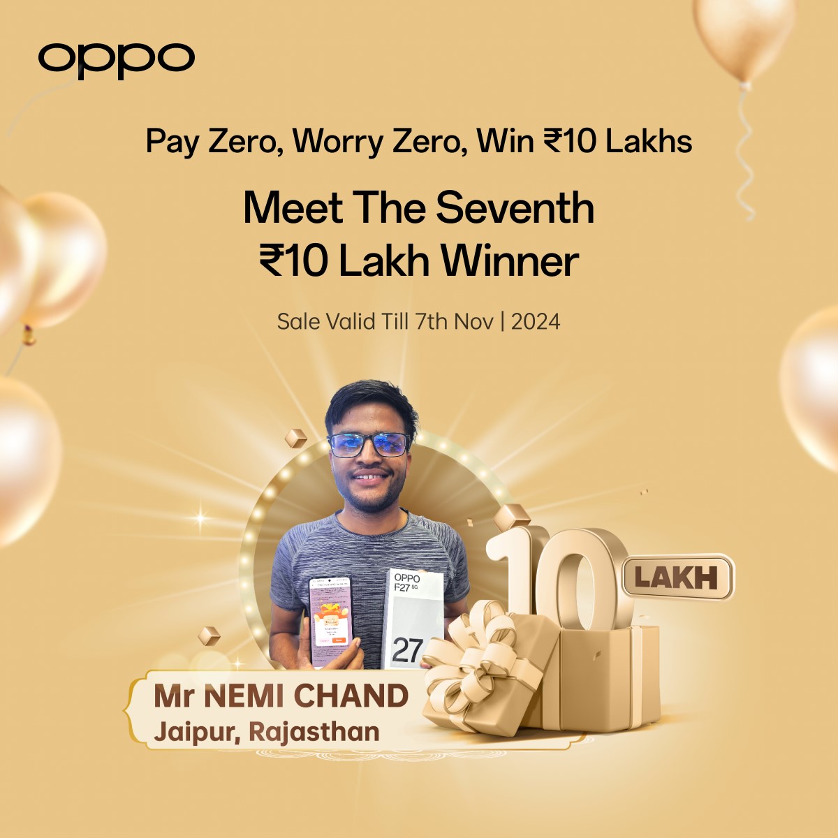 OPPO India Announces ₹10 Lakh Diwali Raffle Winners | OPPO India