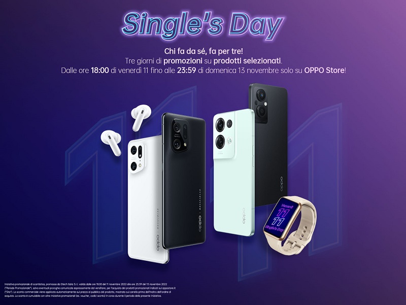 OPPO PROMO SINGLES DAY SCONTI OFFERTE | OPPO Italia