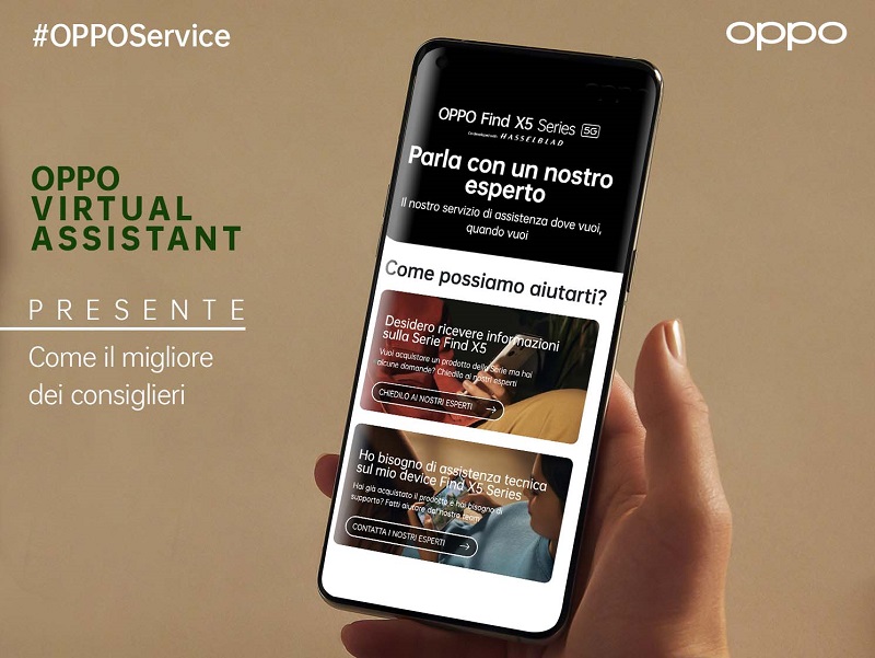 OPPO LANCIA IL NUOVO SERVIZIO DI VIRTUAL ASSISTANT | OPPO Italia