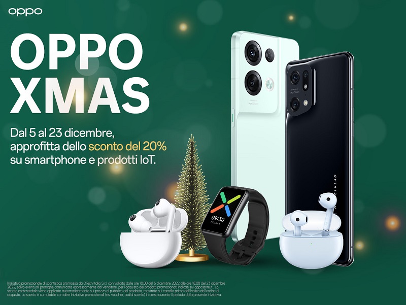 OPPO XMAS DAYS: A NATALE SCONTI SU TUTTO L'ECOSISTEMA | OPPO Italia